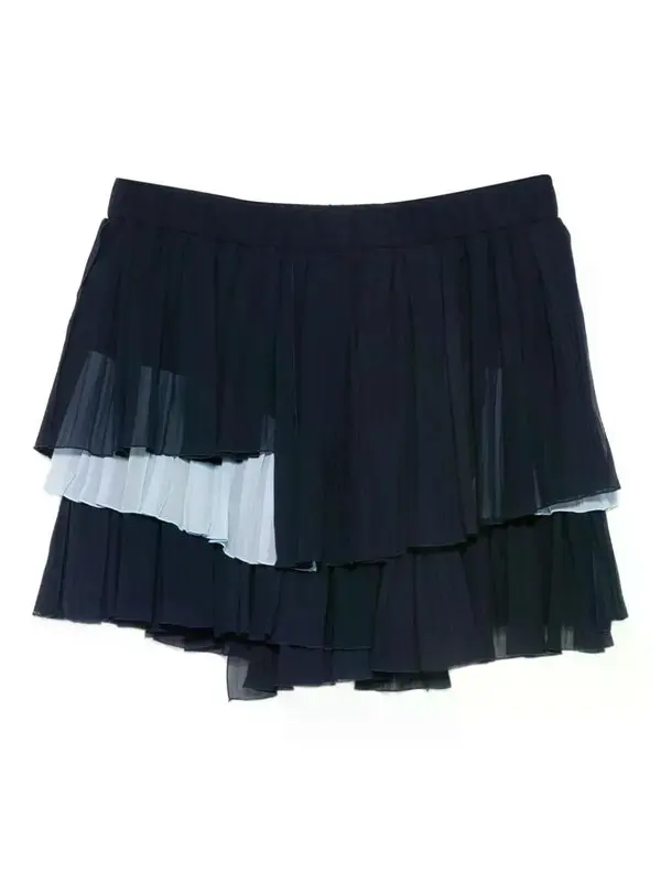 Iceberg Tiered Pleated Mini Skirt