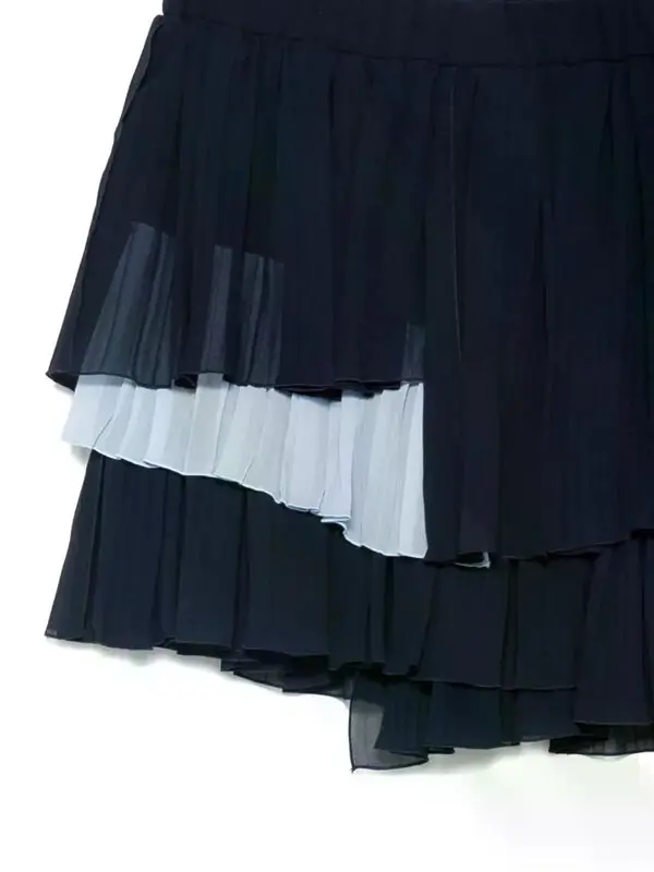 Iceberg Tiered Pleated Mini Skirt