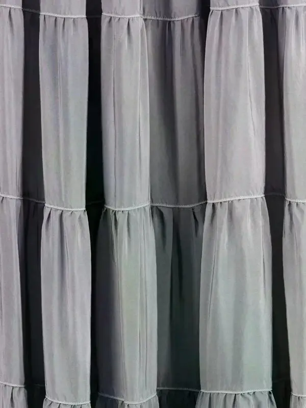 FORTE_FORTE Tiered Maxi Skirt - Grey