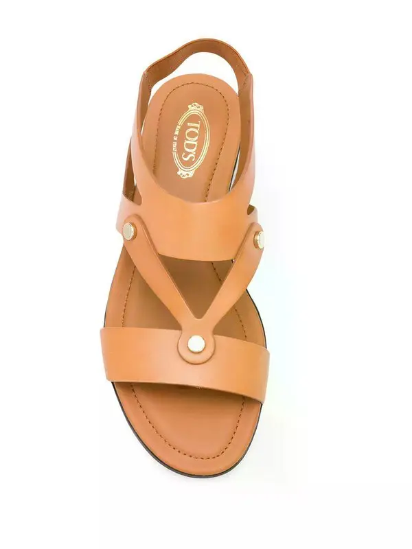 TOD'S Studded Flat Sandals