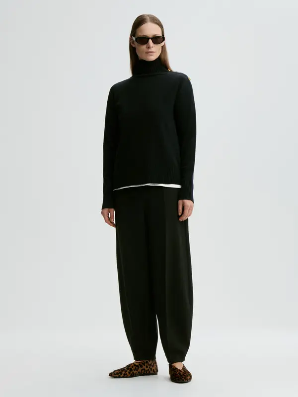 BY MALENE BIRGER Vanille Wool Sweater - Black