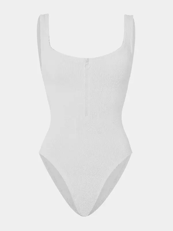 Hunza G Dallas One Piece Swimsuit - White