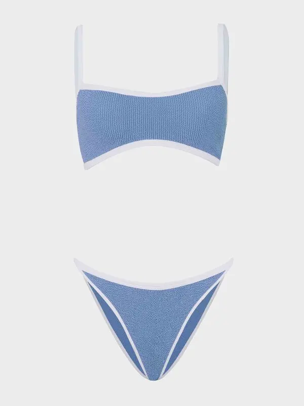 Hunza G Tyler Bikini - Cornflower/white