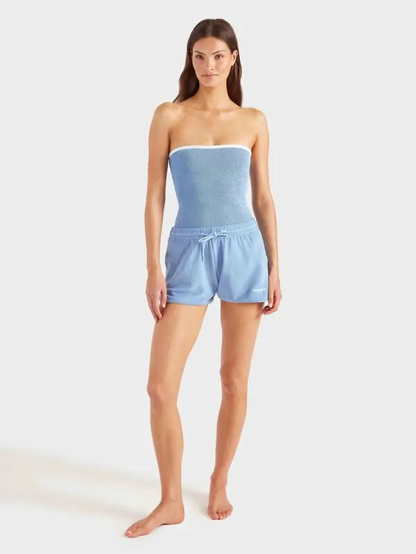 Hunza G Terry Towelling Short - Cornflower