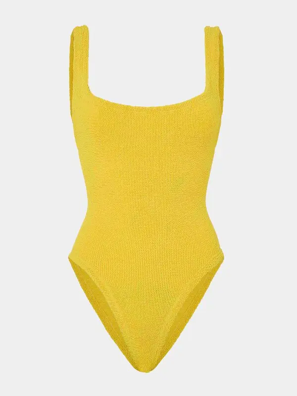Hunza G Square Neck One Piece Swimsuit - Sunflower