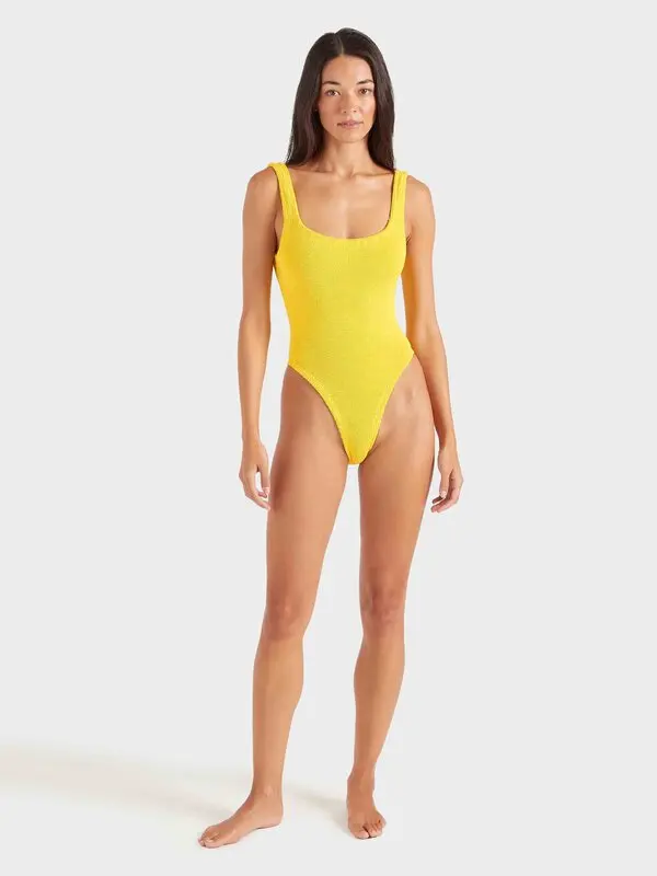Hunza G Square Neck One Piece Swimsuit