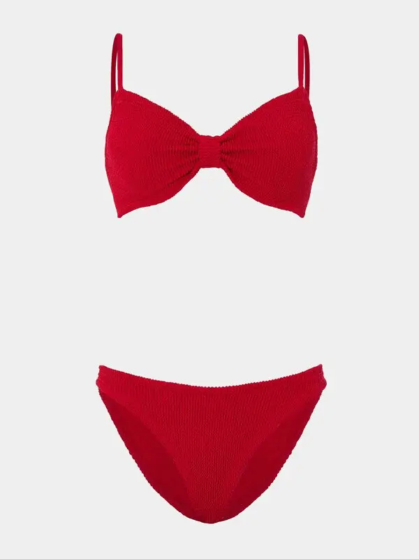 Hunza G Alicia Bikini Set - Red
