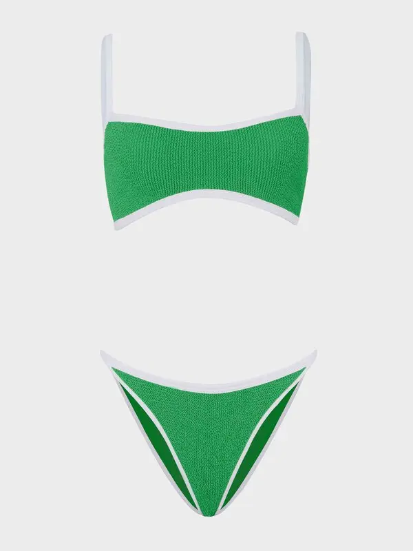 Hunza G Tyler Bikini Set - Emerald/white