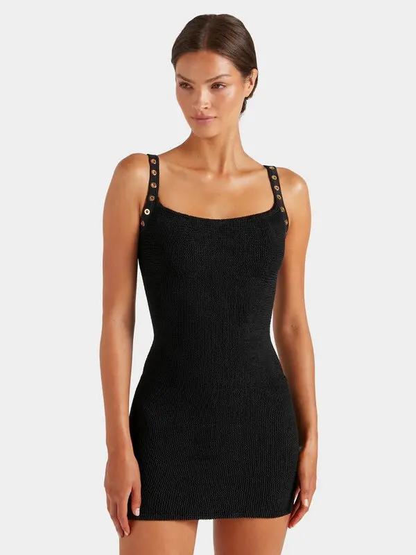 Hunza G Anora Eyelet Tank Dress