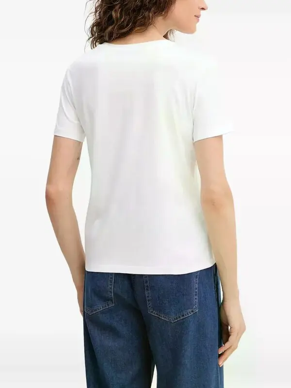 ERMANNO FIRENZE Beaded Logo T-shirt