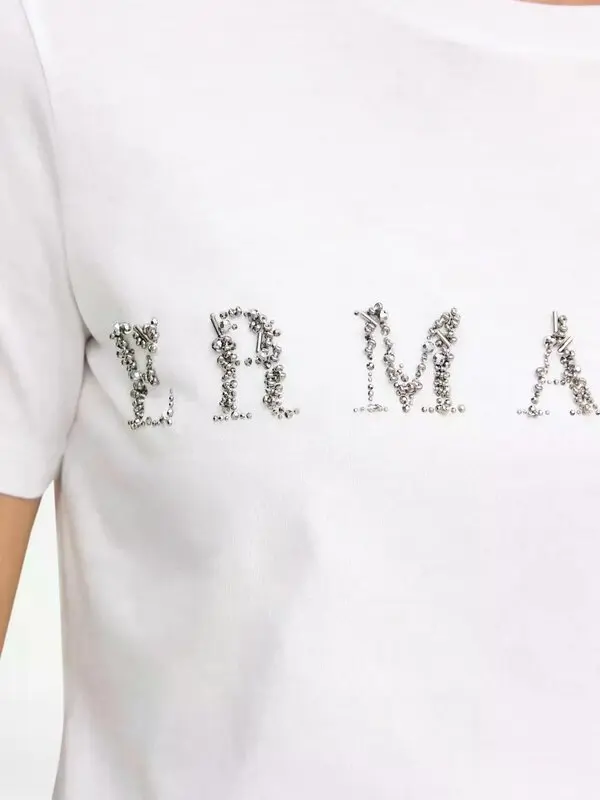 ERMANNO FIRENZE Beaded Logo T-shirt