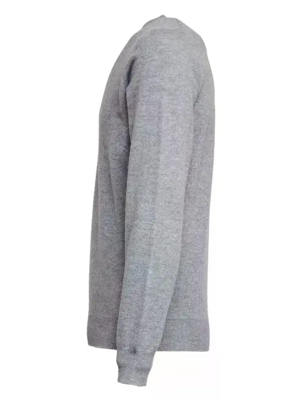 FILIPPO DE LAURENTIIS V-neck Long-sleeve Sweater - Grey