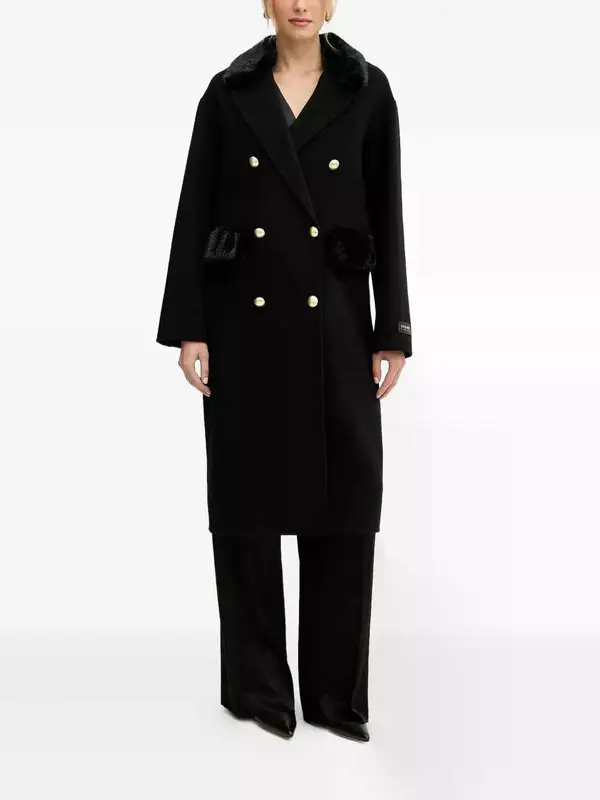 ERMANNO FIRENZE Double-breasted Buttoned Coat