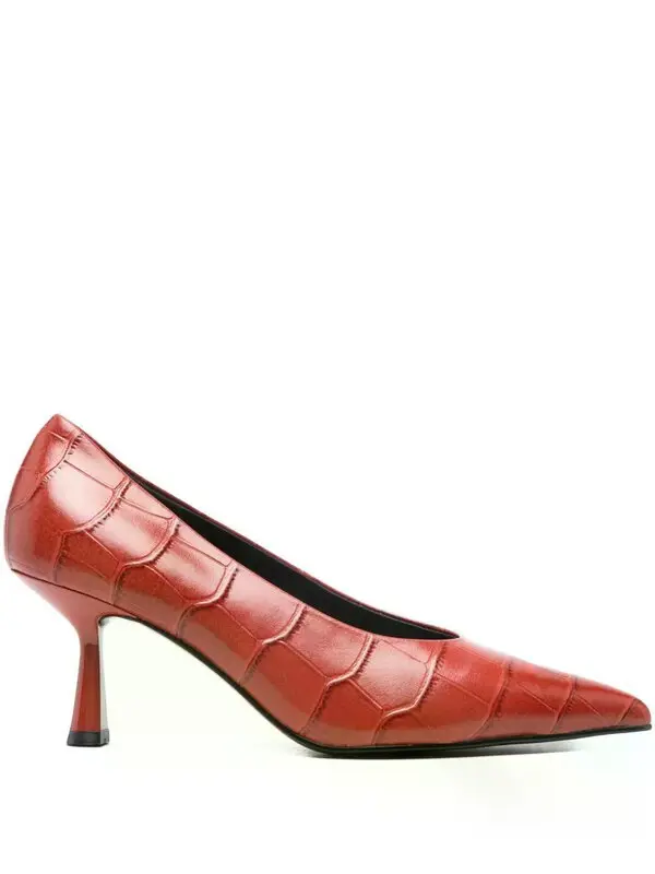 BIBI LOU 70mm Croc-effect Pumps