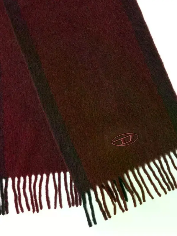 DIESEL® X Fringed Logo Scarf