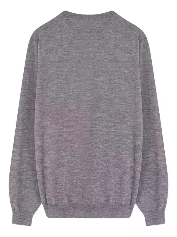 FILIPPO DE LAURENTIIS Crew Neck Merino Wool Sweater - Grey
