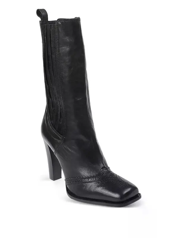 Ermanno Scervino 100mm Square-toe Leather Boots