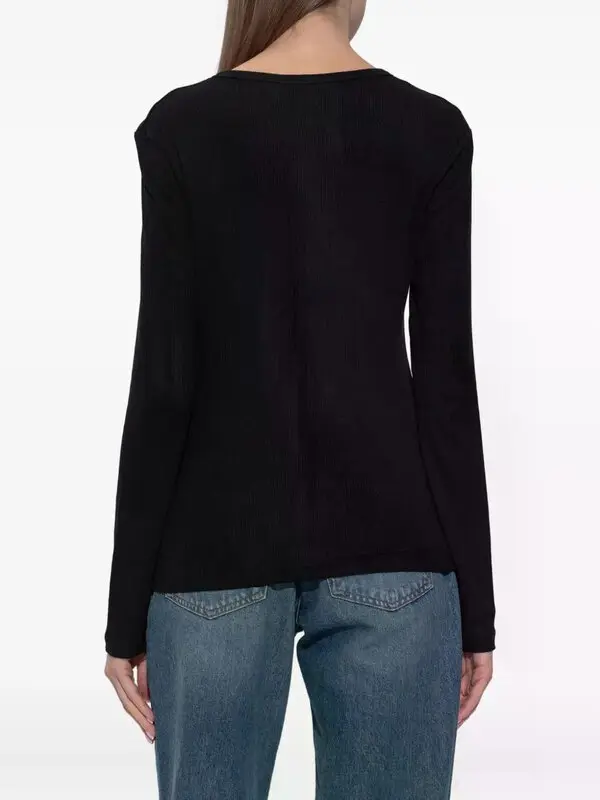 Munthe Fine-ribbed Polo Top