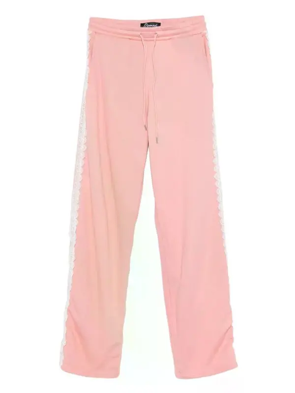 BENJAMIN BENMOYAL Lace Side Trim Track Pants