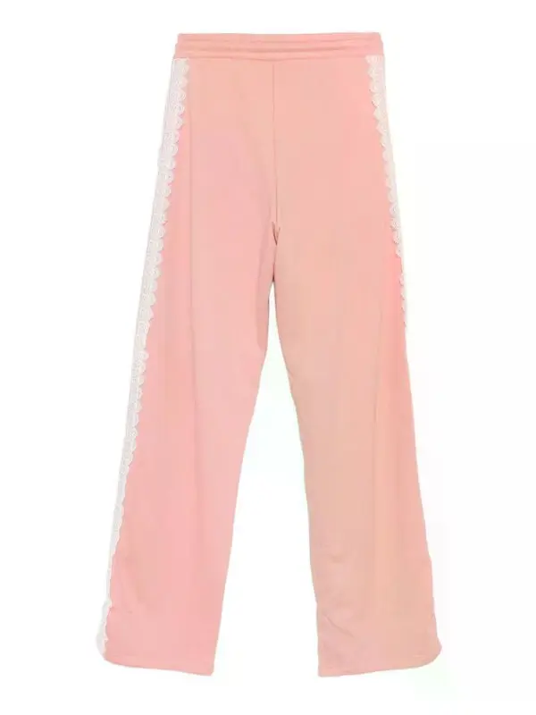 BENJAMIN BENMOYAL Lace Side Trim Track Pants