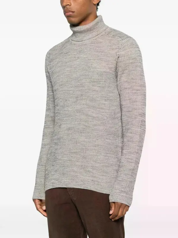Marc O'polo Heavy Knit Turtleneck Sweater - Grey