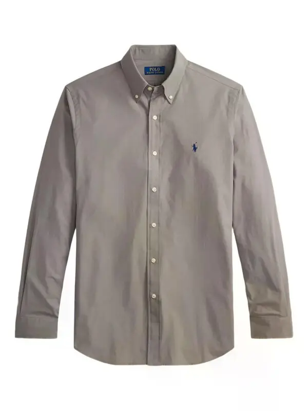 Polo Ralph Lauren Long-sleeve Poplin Shirt - Grey