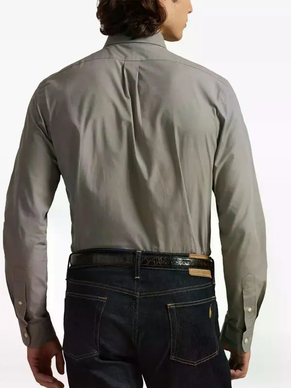 Polo Ralph Lauren Long-sleeve Poplin Shirt - Grey