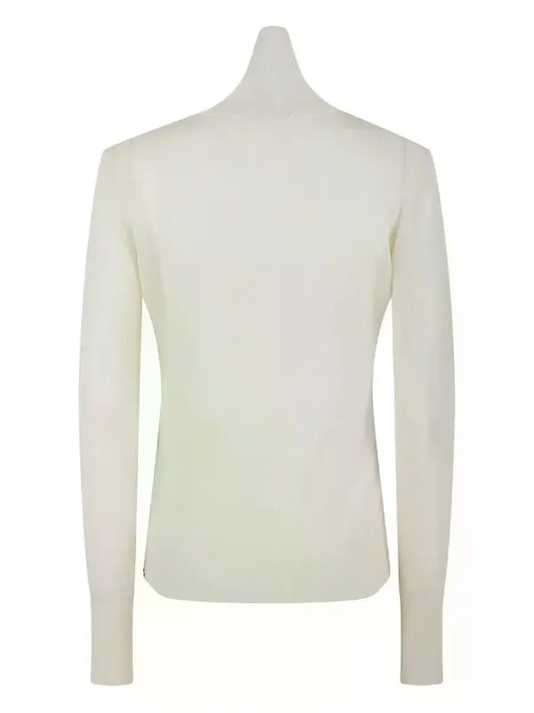 Ermanno Scervino Funnel-neck Wool Top