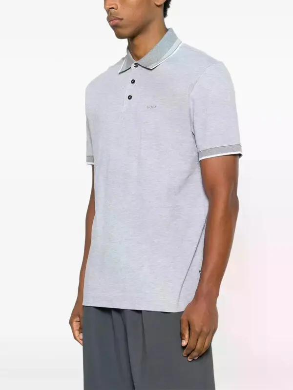 BOSS Buttoned Trim Polo Shirt