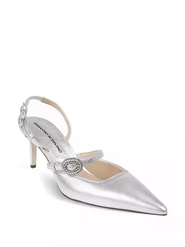 Ermanno Scervino Buckle Slingback Pumps