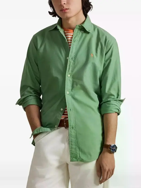 Polo Ralph Lauren Long-sleeved Oxford Shirt - Green