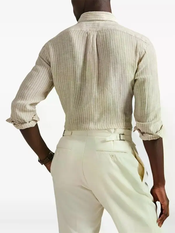 Polo Ralph Lauren Button-down Collar Striped Shirt - Neutrals
