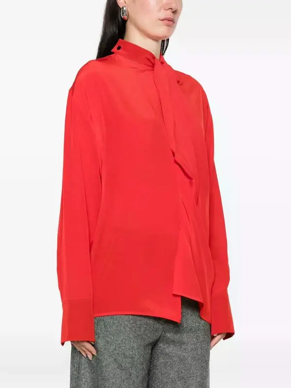 Victoria Beckham Tie-neck Blouse - Red