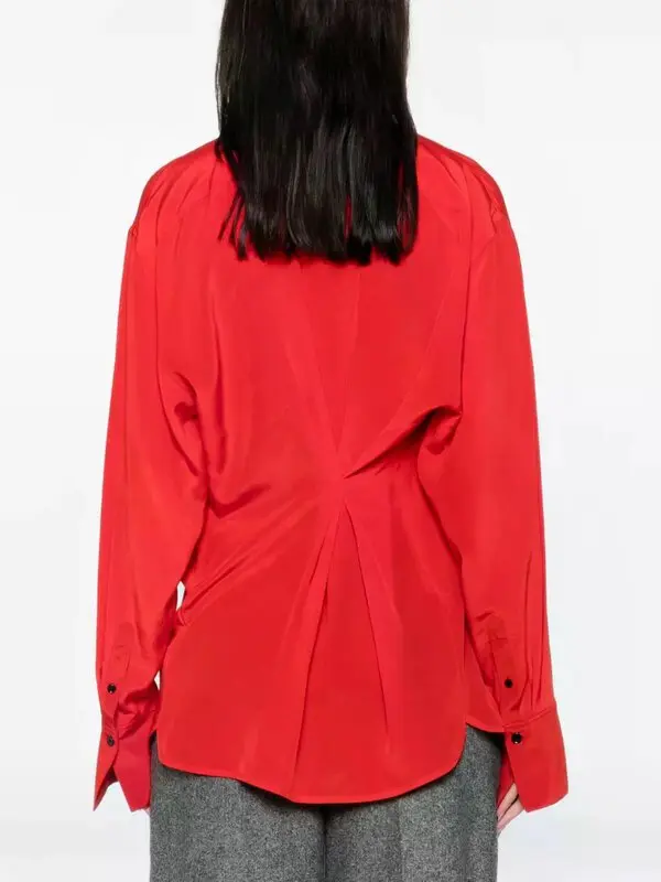 Victoria Beckham Tie-neck Blouse - Red