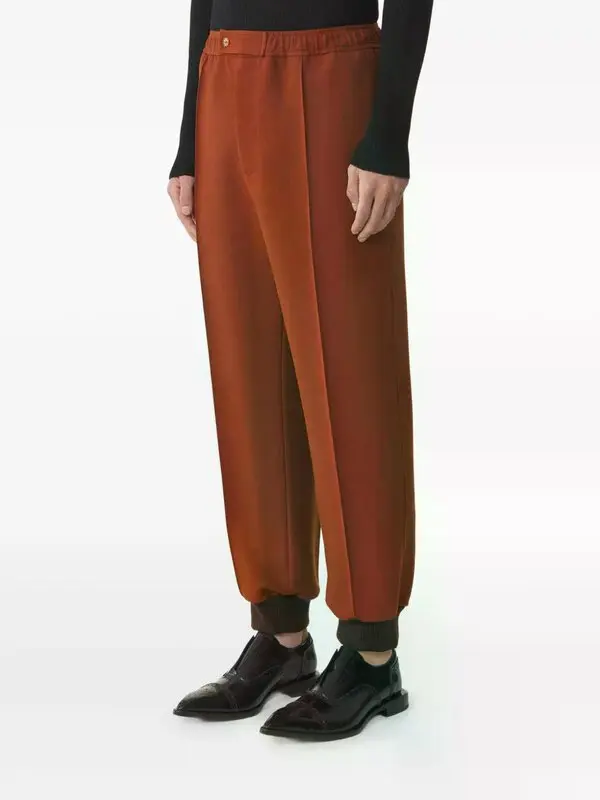 LANVIN Elasticated-cuff Wool Trousers