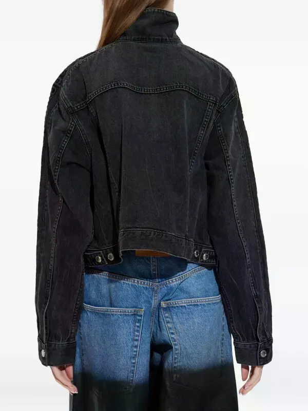 Alexander Wang Zip-up Denim Jacket - Black