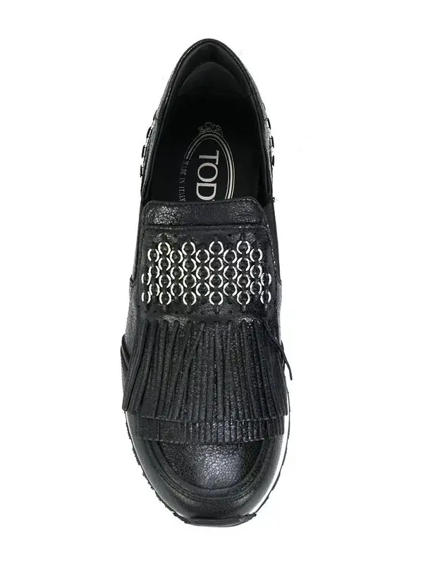 TOD'S Fringed Slip-on Sneakers