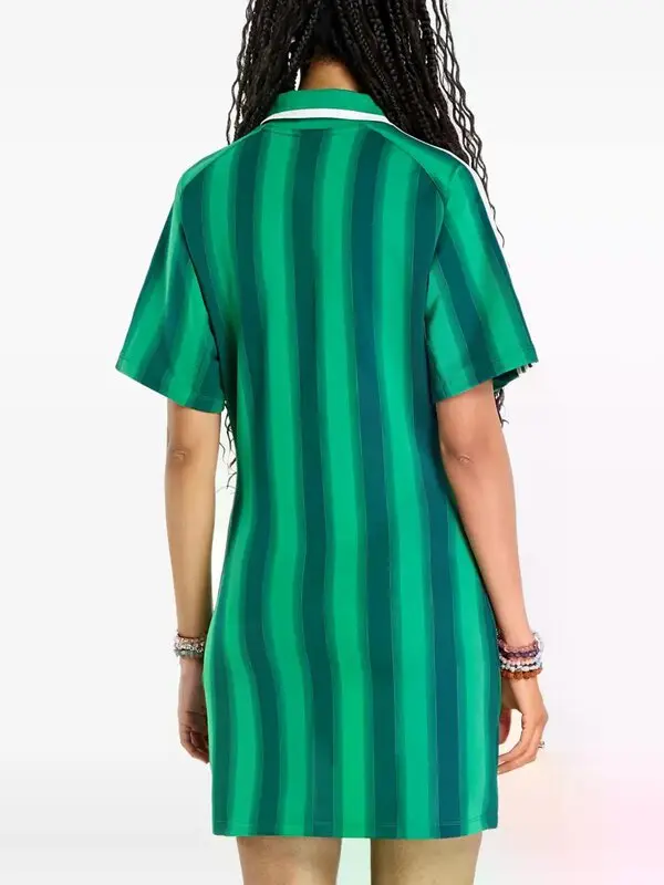 h&m green chiffon dress Sugar & Sunshine Green Striped Babydoll Dress – Shop the Mint main image 1