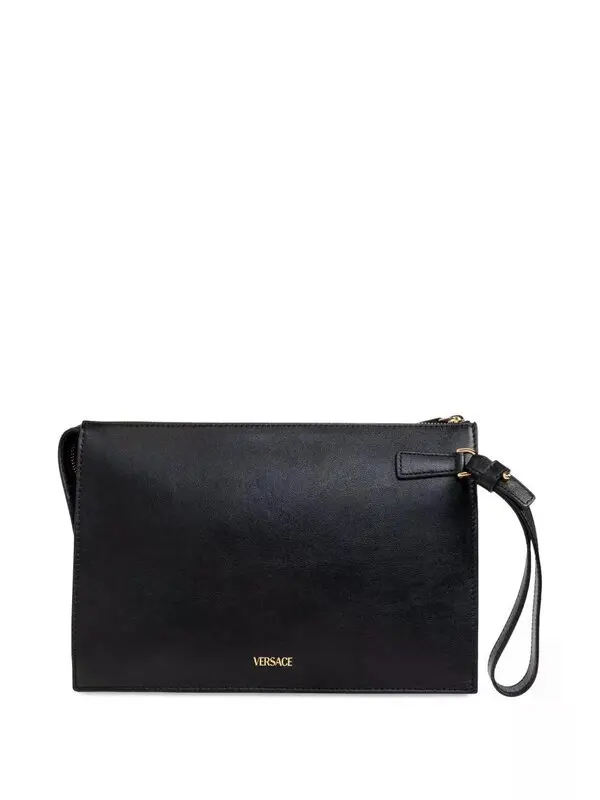 Versace La Medusa Zipped Clutch - Black