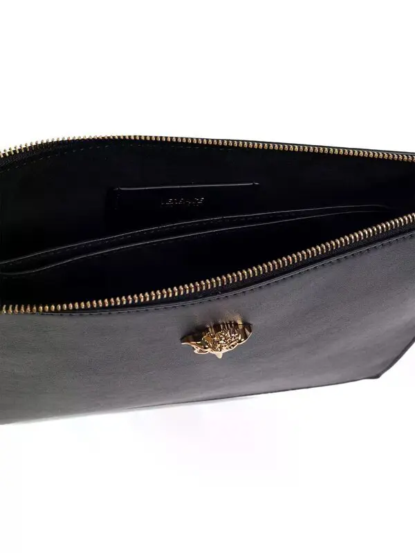 Versace La Medusa Zipped Clutch - Black