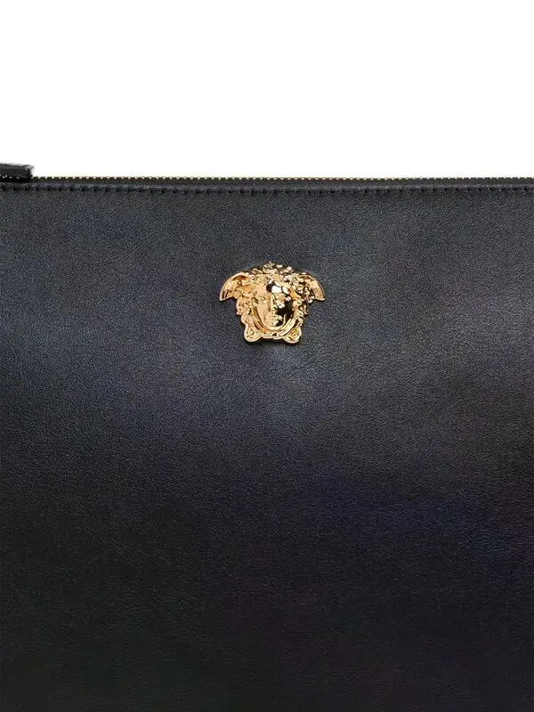 Versace La Medusa Zipped Clutch - Black