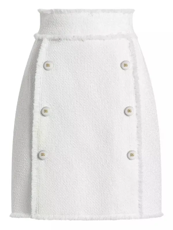 Dolce & Gabbana Decorative-button Mini Skirt