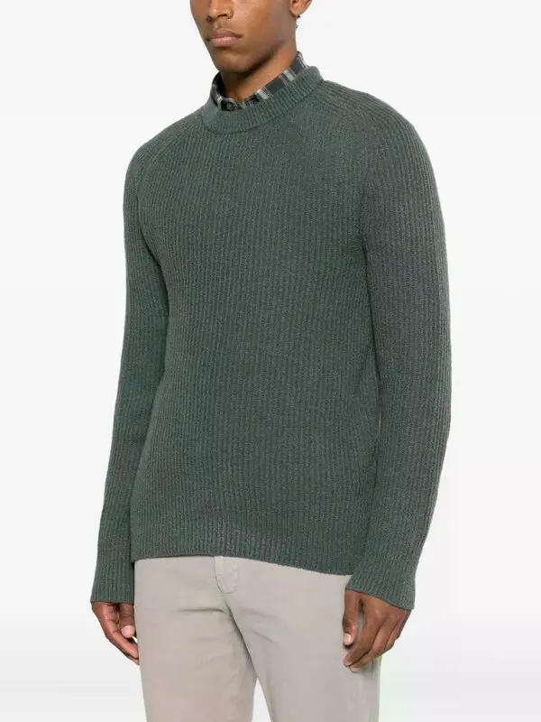 Marc O'polo Ribbed Knit Sweater - Green