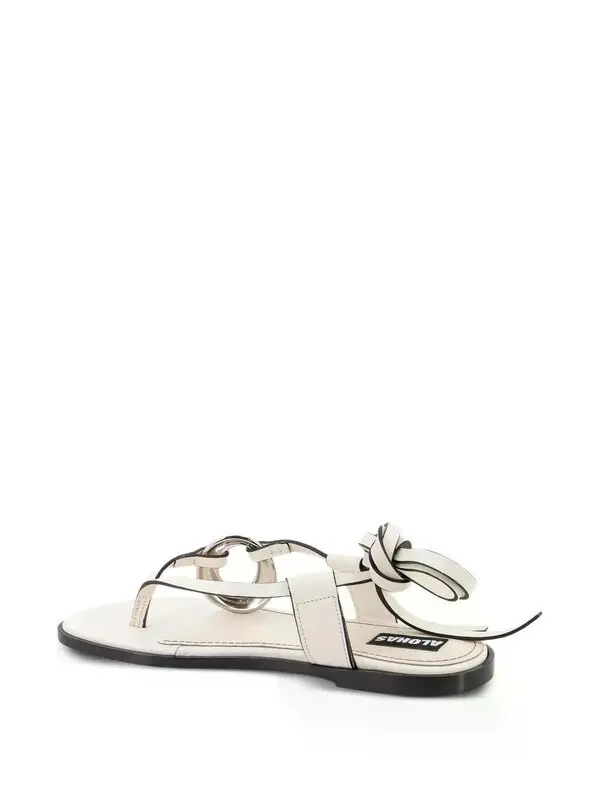 ALOHAS Leather Flat Sandals