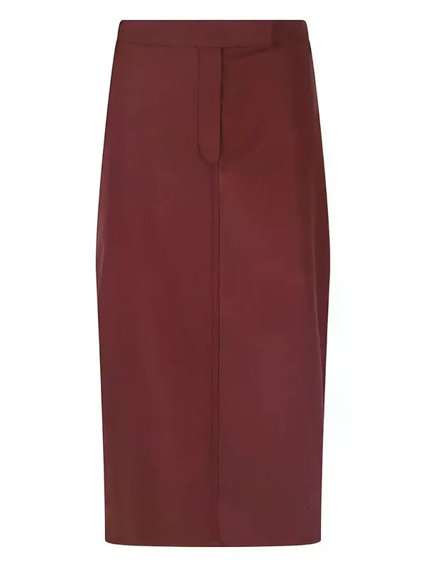 CRIDA MILANO Midi Skirt With Belt Loops