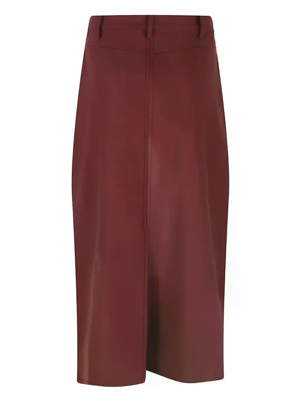 CRIDA MILANO Midi Skirt With Belt Loops