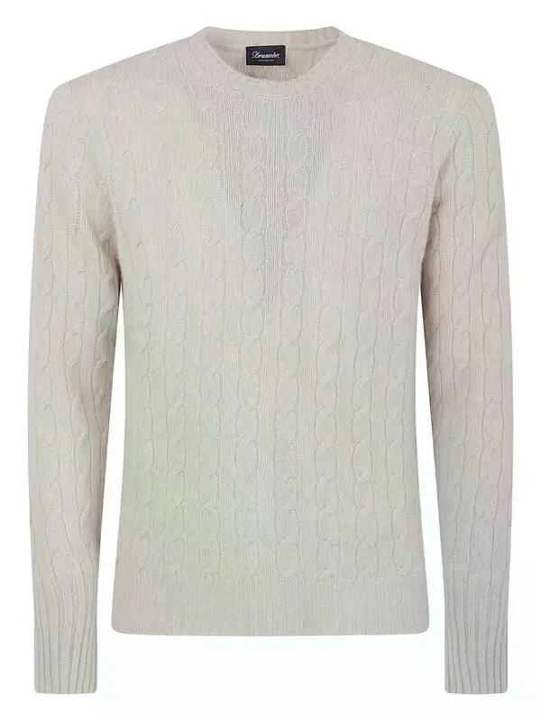 DRUMOHR Cable-knit Crew-neck Sweater