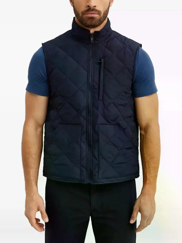 FAY Quilted Zip-up Vest