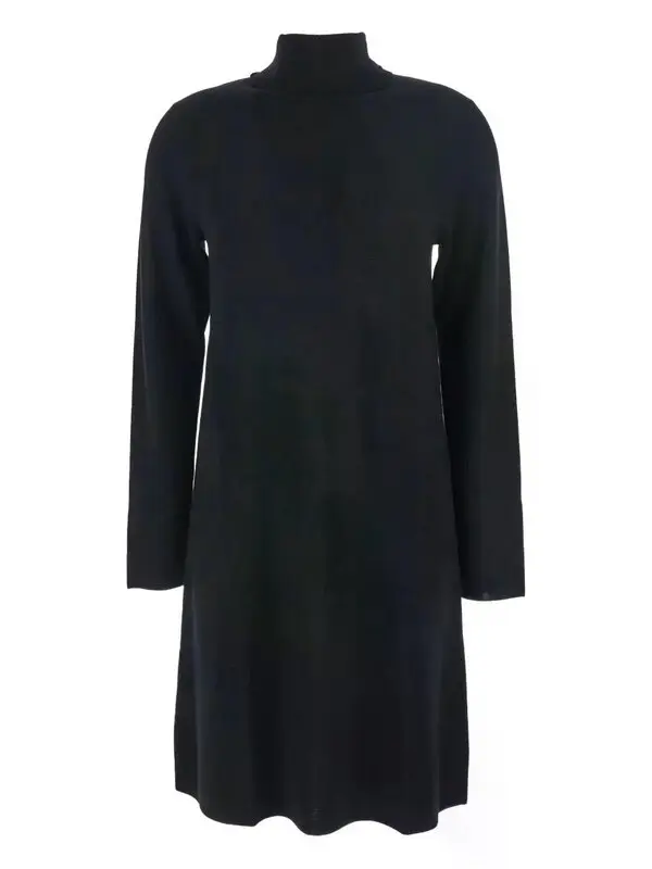 ALLUDE Roll-neck Fine-knit Midi Dress