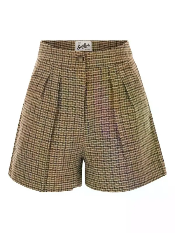 MC2 SAINT BARTH Houndstooth Pattern Shorts